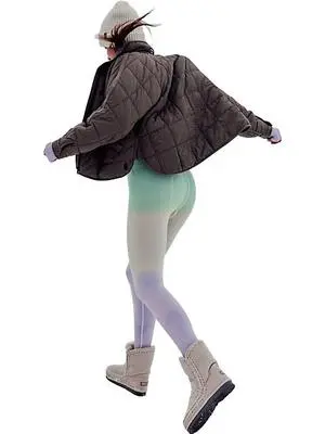 Free People Pippa Packable Puffer Jacket Fossil