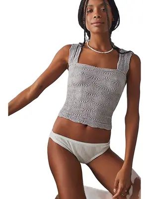 Free People FREE PEOPLE Love Letter Cami Grey