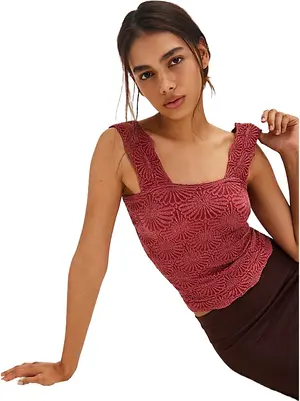 Free People FREE PEOPLE Love Letter Cami Rubies
