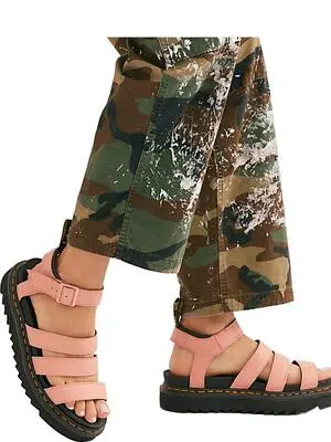 Dr. Martens Blaire Flatform Sandals Salmon Pink