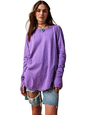 Free People We The Free Arden Tee Easy Iris