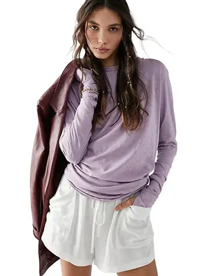 Free People We The Free Arden Tee Violet