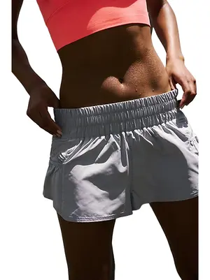 Free People FP Movement Flirt On Shorts Grey