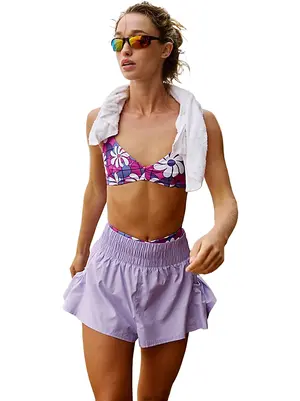 Free People FP Movement Flirt On Shorts Level Up Lilac