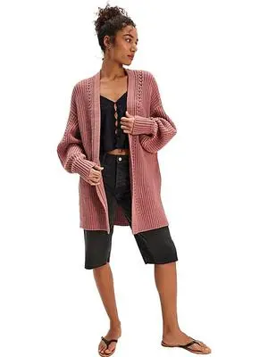 Free People Nightingale Cardigan Canyon Rose