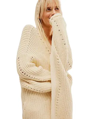 Free People Nightingale Cardigan Cream