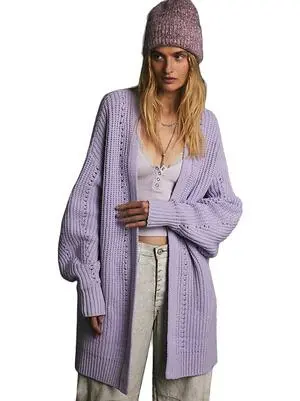Free People Nightingale Cardigan - Orchid Petal