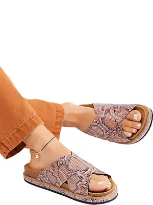 Free People Sidelines Footbed Sandals Viola