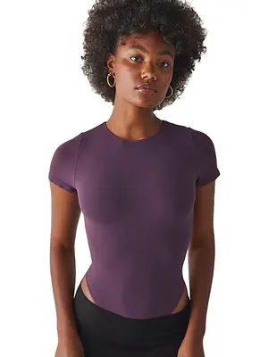 Free People Clean Lines Tee Bodysuit Moonscape