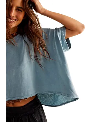 Free People We The Free CC Tee Blue Tourmaline