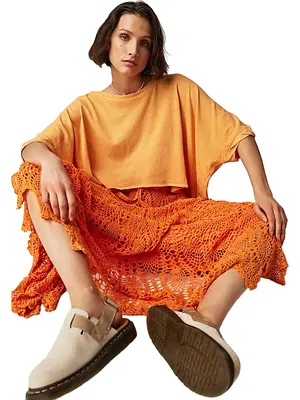 Free People We The Free CC Tee Malibu Orange