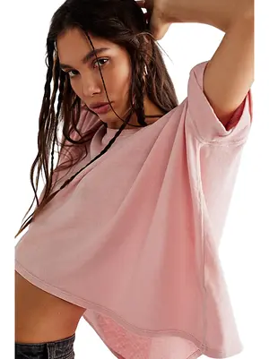 Free People We The Free CC Tee Pink Lotus