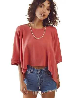 Free People We The Free CC Tee Red Hot