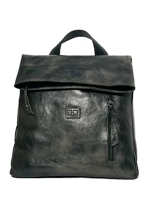 Bed Stu Howie Leather Backpack - Black Rustic