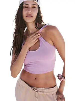 Free People FP Movement Hot Shot Crop Chive Blossom