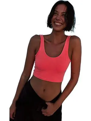 Free People FP Movement Hot Shot Crop Hot Watermelon