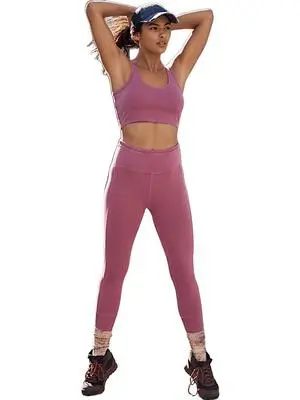 Free People FP Movement Hot Shot Crop Magenta Disco