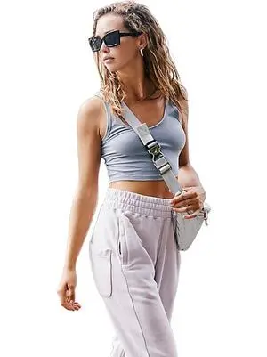 Free People FP Movement Hot Shot Crop Stormy Sea