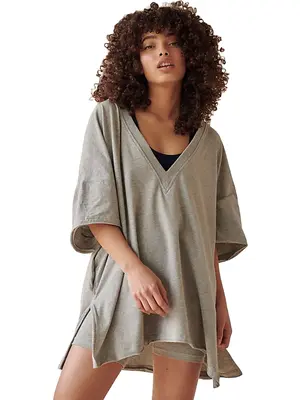 Free People Hot Shot Reversible Set Heather Grey