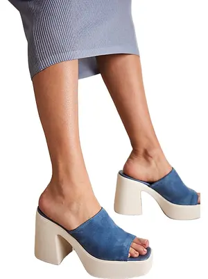 Free People Zoe Platform Sandals Winding River