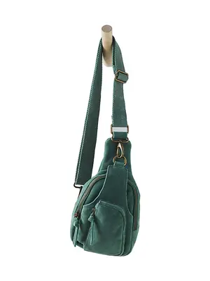Free People Free People Suede Sling Bag Jaded