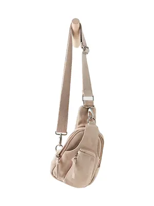 Free People Free People Suede Sling Bag Salt