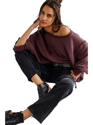 Free People We The Free Camden Sweatshirt Brandywine