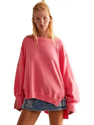 Free People We The Free Camden Sweatshirt - Camellia