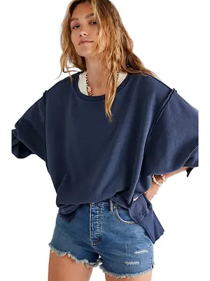 Free People We The Free Camden Sweatshirt - Navy