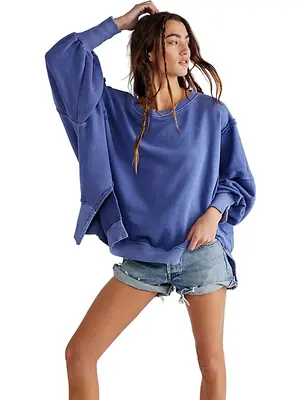 Free People We The Free Camden Sweatshirt Prep Peri