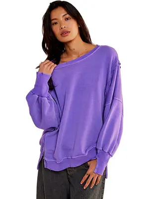 Free People We The Free Camden Sweatshirt Ultraviolet