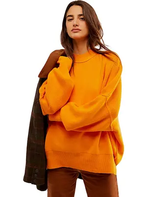 Free People Easy Street Tunic Bright Marigold