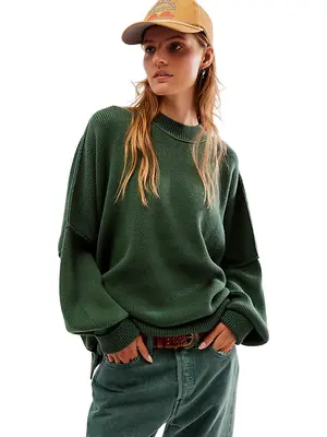 Free People Easy Street Tunic Hunter Green