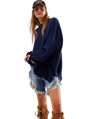 Free People Easy Street Tunic Navy