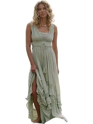 Free People Santa Maria Maxi Dress Soft Mint