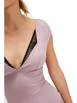Free People Duo Corset Cami Burnished Lilac