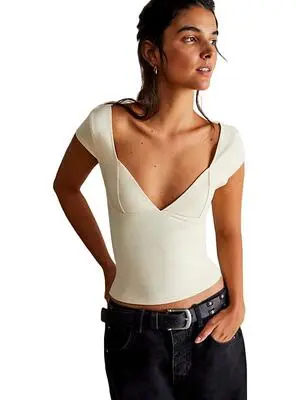 Free People Duo Corset Cami Ivory