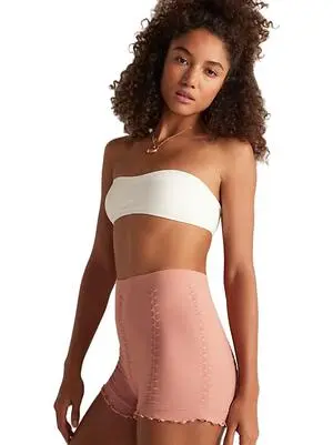 Free People Ruched Seamless Boy Shorts - Rosedawn