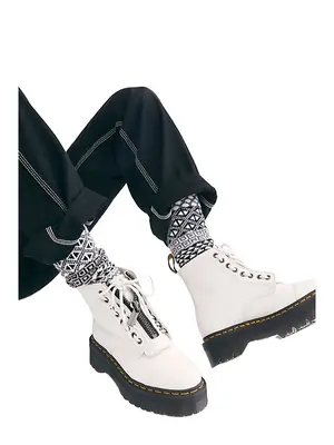Dr. Martens Dr. Martens Sinclair Zip Front Boots White