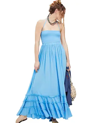 Free People Extratropical Maxi Dress Adonis