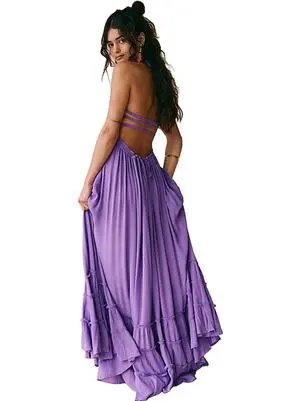 Free People Extratropical Maxi Dress - Easy Iris