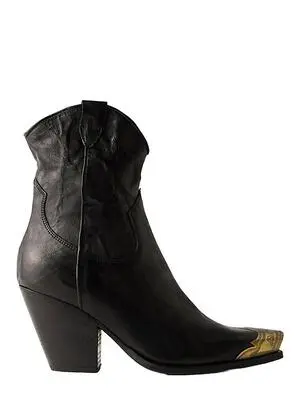 Free People Brayden Western Boots - Jet Black