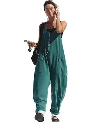 Free People Hot Shot Onesie - Evergreen