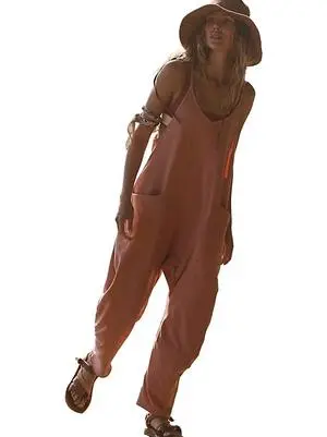 Free People Hot Shot Onesie Petal