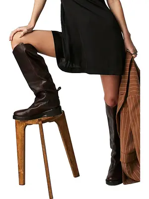 Free People Equestrian Boots Red