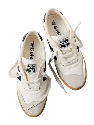 Gola Badminton Court Sneakers - Off White/black