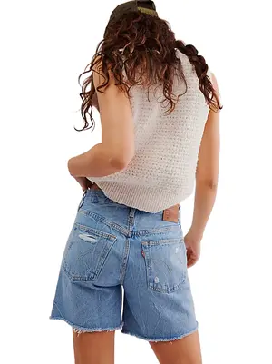 LEVI'S Levi's 501 Mid Thigh Denim Shorts Blue
