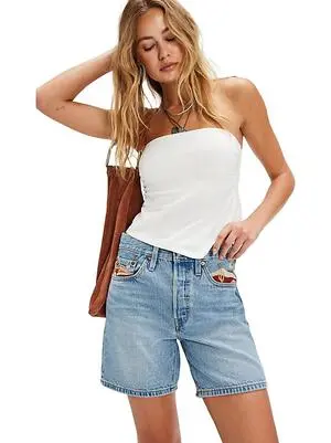 LEVI'S Levi's 501 Mid Thigh Denim Shorts Desert Utopia