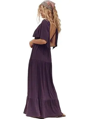 Free People La La Maxi Dress - Plummery
