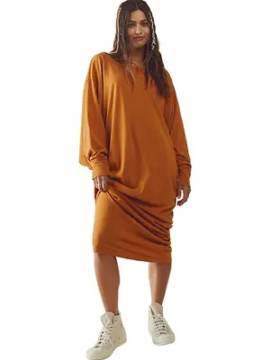 Free People Free People Oversized Maxi Dress With Dolman Sleeves Sienna
